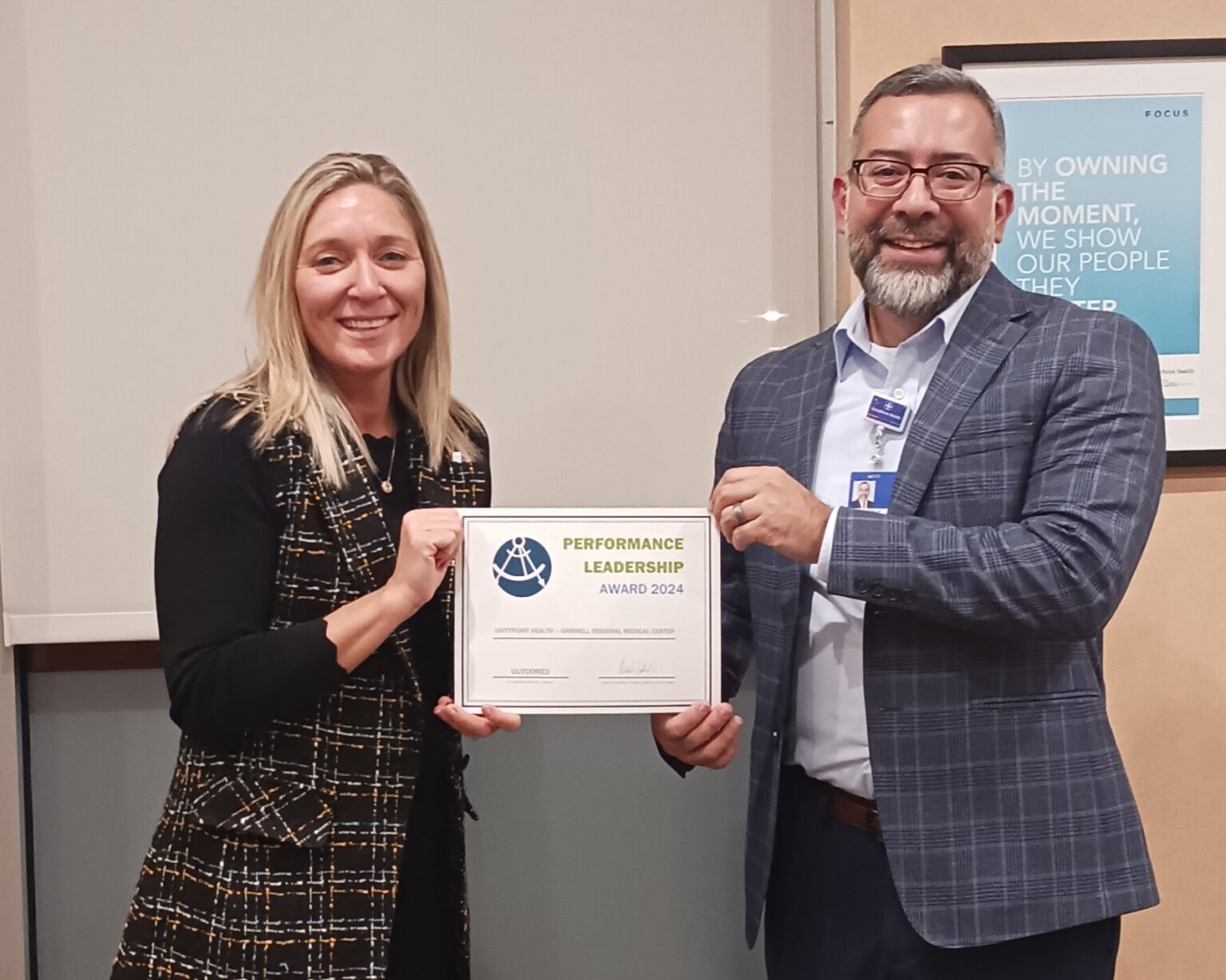 UnityPoint Health – Grinnell Earns Performance Leadership Award ...